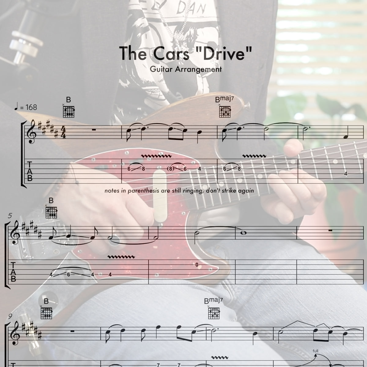 The Cars "Drive" - Eric Haugen Guitar