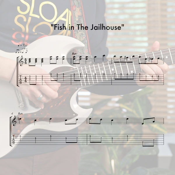 Tom Waits "Fish in The Jailhouse" - Eric Haugen Guitar
