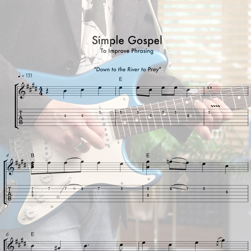 Simple Gospel to Improve Phrasing - Eric Haugen Guitar