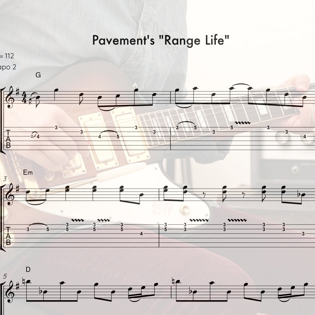 Pavement's "Range Life" Guitar Arrangement & Tab - Eric Haugen Guitar